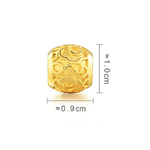 CHOW SANG SANG 999 24K Solid Gold Cloud Of Glory Charm Bracelet for Women 86337C