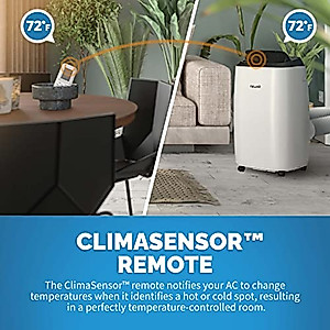 Newair Dual Hose Portable AC | 12,000 BTU | Cools Up To 248 sq. ft | White | Easy Setup Air Conditioner With Window Venting Kit, Self-Evaporative System, Quiet Operation, Dehumidifying, Remote & Timer