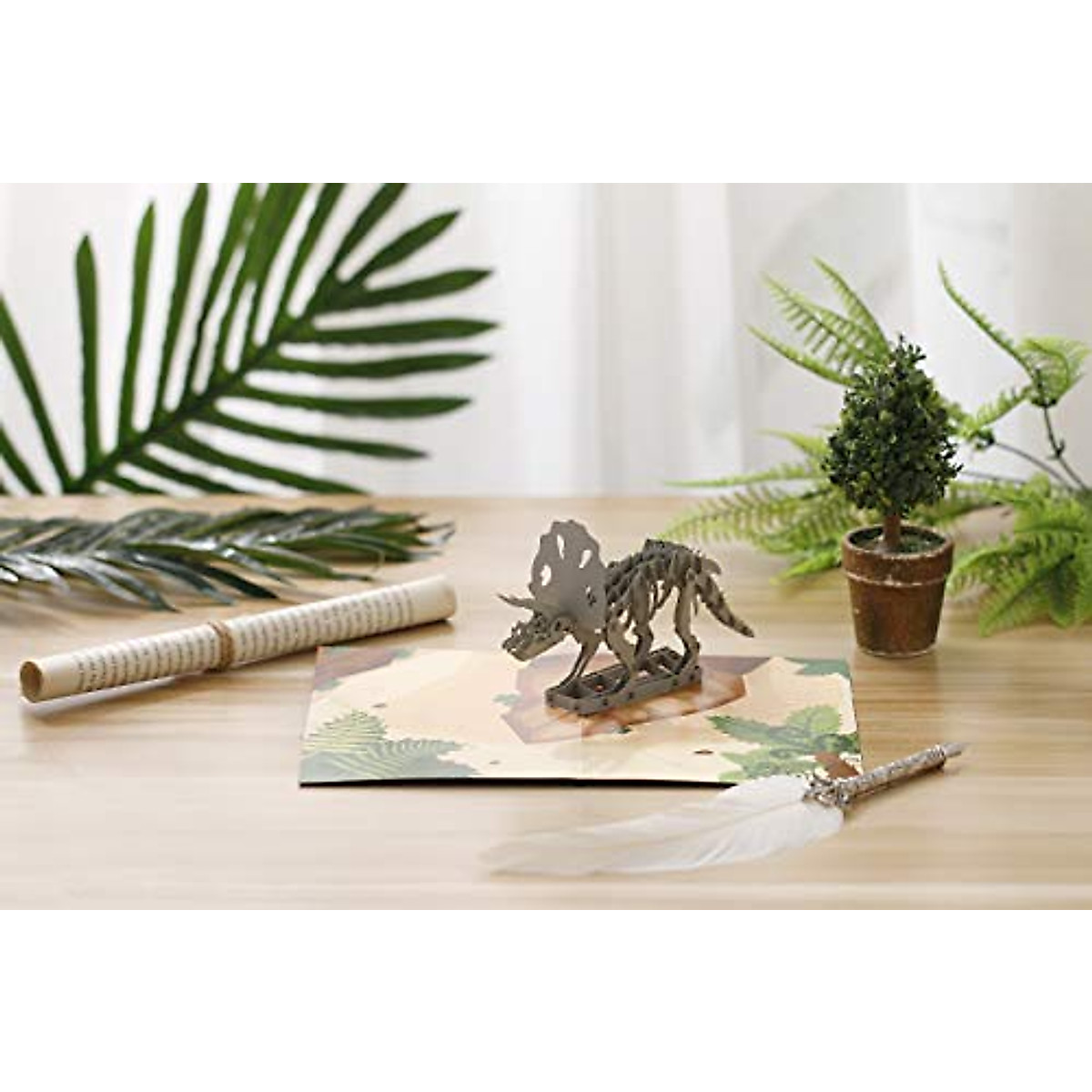 Liif Dinosaur 3D Greeting Pop Up Birthday Card, Happy Birthday Card for Kids, Boy, Son, all occasions, Birthday, Thank you, Thinking Of You, Congratulations
