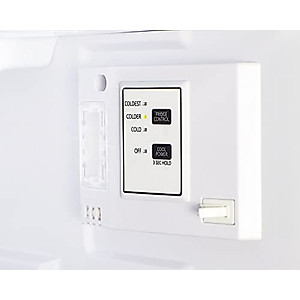 Summit Appliance FF711ESLLF2 Two-door Refrigerator-Freezer in White with Combination Lock to Secure Both Doors, Frost-free Defrost, Adjustable Thermostat, Adjustable Shelves, Door Storage