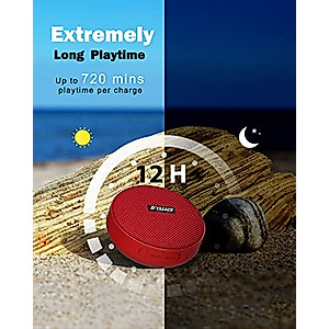 Inwa Bluetooth Speaker for Bike, Wireless Portable Shower Traveling Bike Speaker, Enhanced Bass, Built in Mic for Bicycle Riding, Sports, Pool, Beach, Hiking