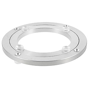 Angoily 4pcs Table Turntable Restaurant Turntable Bearing Restaurant Supply Turntable Swivel Plate Table Accessory Rotating Serving Tray Rotating Platter to Rotate Rubber Load Board Glass