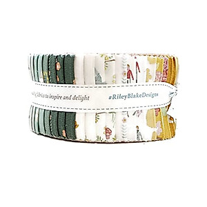 Citrus & Mint Designs Emma Rolie Polie 40 2.5-inch Strips Jelly Roll Riley Blake Designs RP-12210-40