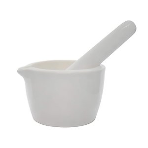 EISCO Porcelain Mortar & Pestle Set, 1.7oz (50ml) - Heavy Duty - Unglazed Grinding Surface - Excellent for Kitchen or Laboratory - Grinds Powdered Chemicals, Herbs, Spices, Pills - White Labs