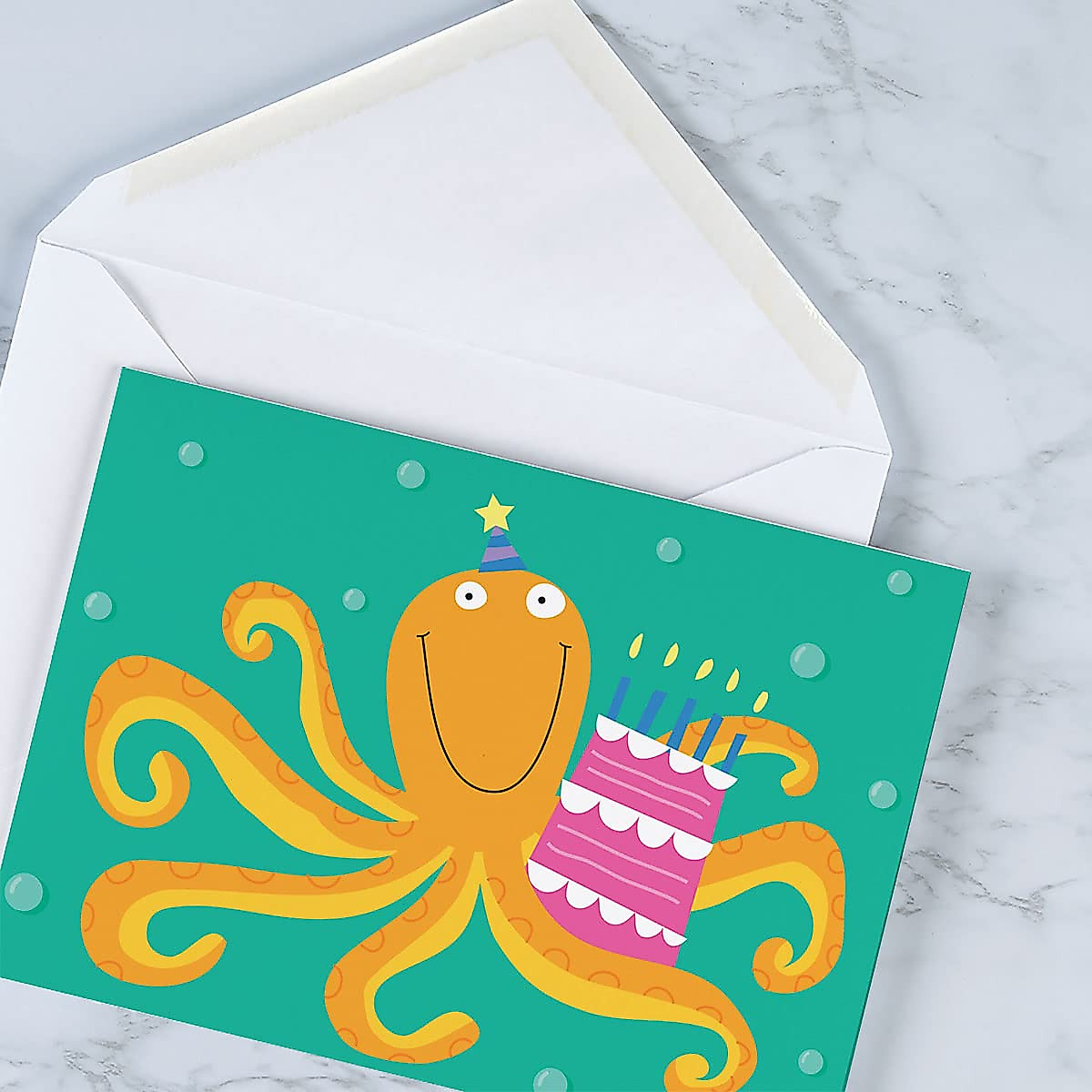 Current Kids Birthday Greeting Cards Value Pack - Set of 16, 8 Unique Designs, Large 5 x 7 Inch Cards, Sentiments Inside, Envelopes Included