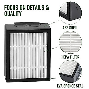 ALSTON HEPA Filter Replacements 12PCS for iRobot Roomba I E & J Series, i7 i7+/plus i3 i3+ i4 i6 i6+ i8 i8+ E5 E6 E7, High Efficiency Roomba Filters with Cleaning Brush…
