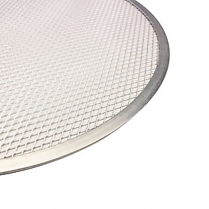 TrueCraftware Set of 2 Aluminum 16” Pizza Baking Screen Seamless Rim- Bakeware Pizza Screen Round Pizza Pan Pizza Tray Baking Tray Round Baking Tray for Home Kitchen Pizzeria & Restaurants