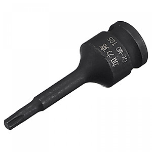 uxcell T25 Impact Torx Bit Socket, 3/8" Square Drive 60mm Length CR-MO Metric Sizes