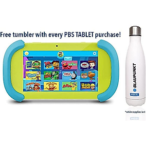 ematic PBS Kids PBKRWM5410 Playtime Pad 7-Inch HD Kids Tablet with Bluetooth and Front and Back Cameras,Green