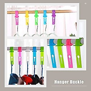 STOBAZA Color Wind Clothes for Slip Spacer Non- Fixing Hanger Pole Creative Ring Proof Outdoor Exquisite Skid-Proof Off Clothing Buckle Practical Accessories Pp Retaining Cloth-Drying
