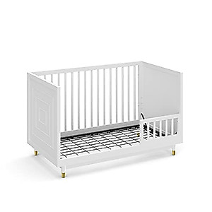 Little Seeds Aviary Toddler Rail with Spindles, White