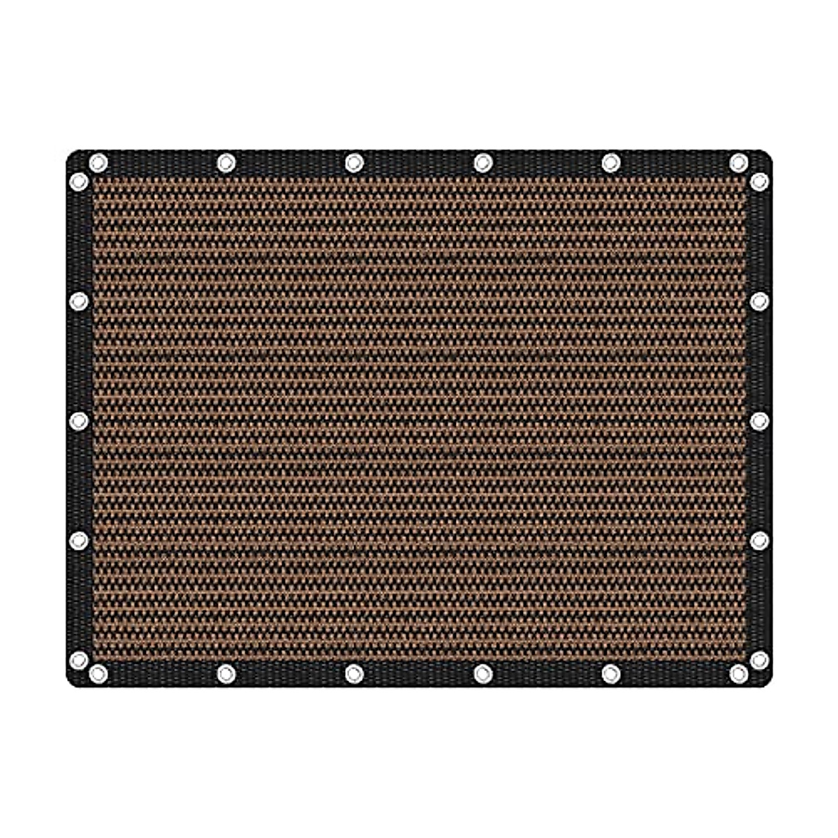 VICLLAX Shade Fabric Sun Shade Cloth Privacy Screen with Grommets for Patio Garden Pergola Cover Canopy 6x8 FT, Mocha