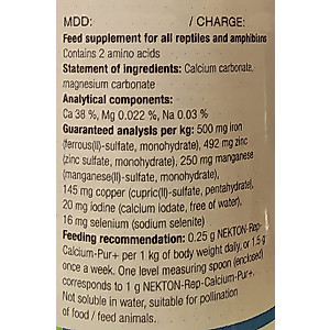 Nekton-Rep Calcium-PUR+ Calcium Preparation for All Reptiles and Amphibians 65gm / 2.29oz