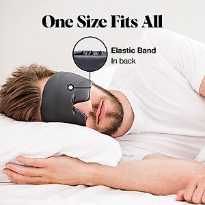 Kitsch Satin Sleep Mask - Eye Mask for Sleeping, Softer Than Silk Satin Blindfold and Sleep Masks for Women and Men, Eyemask and Eye Cover for Sleeping Travel Essentials - Charcoal