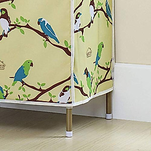 DINGZZ Shoe Rack, Double Door Oxford Cloth Washable Dustproof Shoe Rack Shoe, 60X30X97CM