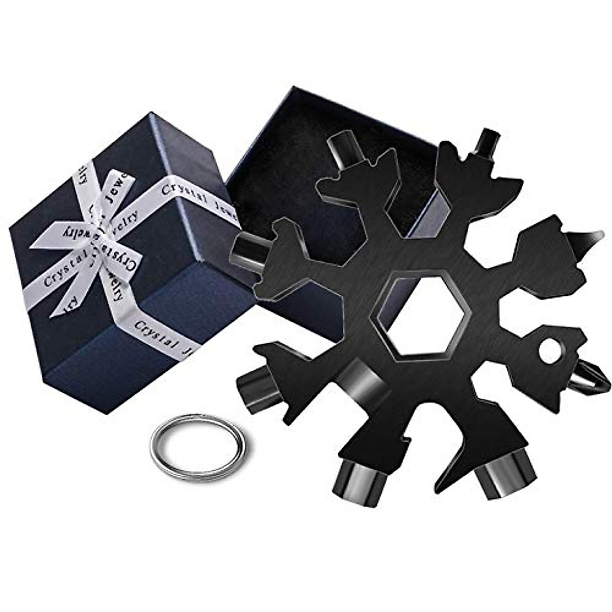 18 In 1 Snowflake Multi-Function Tool, Stainless Steel Snowflake Tool, Beer Bottle Opener, Beautifully Packaged