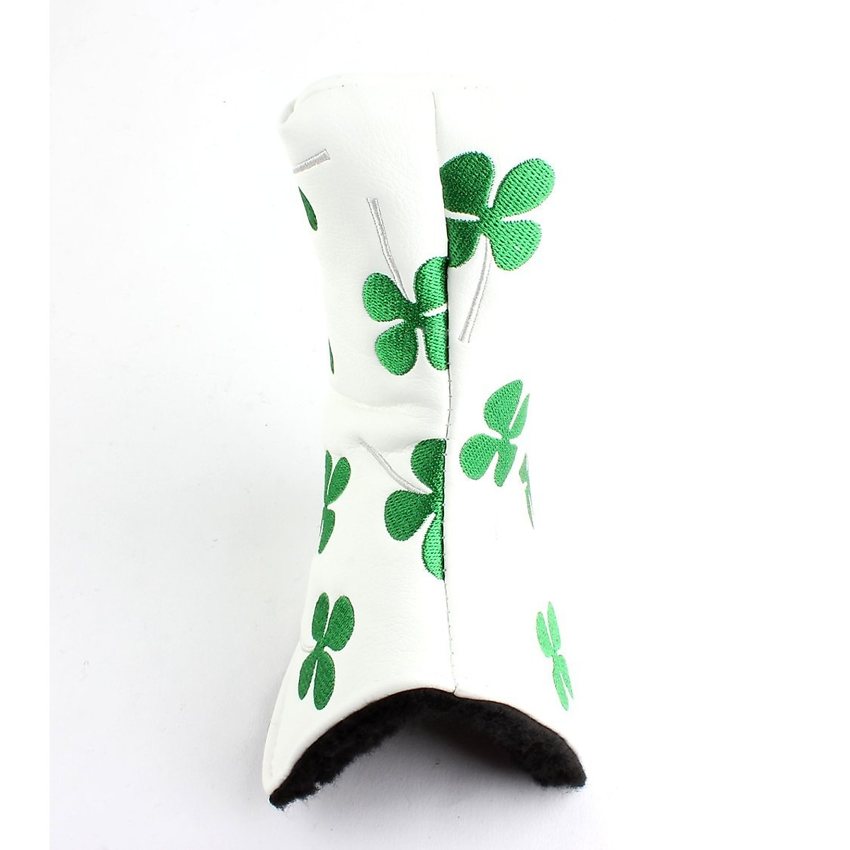 Baby flower Golf Green Clover Black Inside White Putter Cover Headcover For Scotty Cameron Ping blade