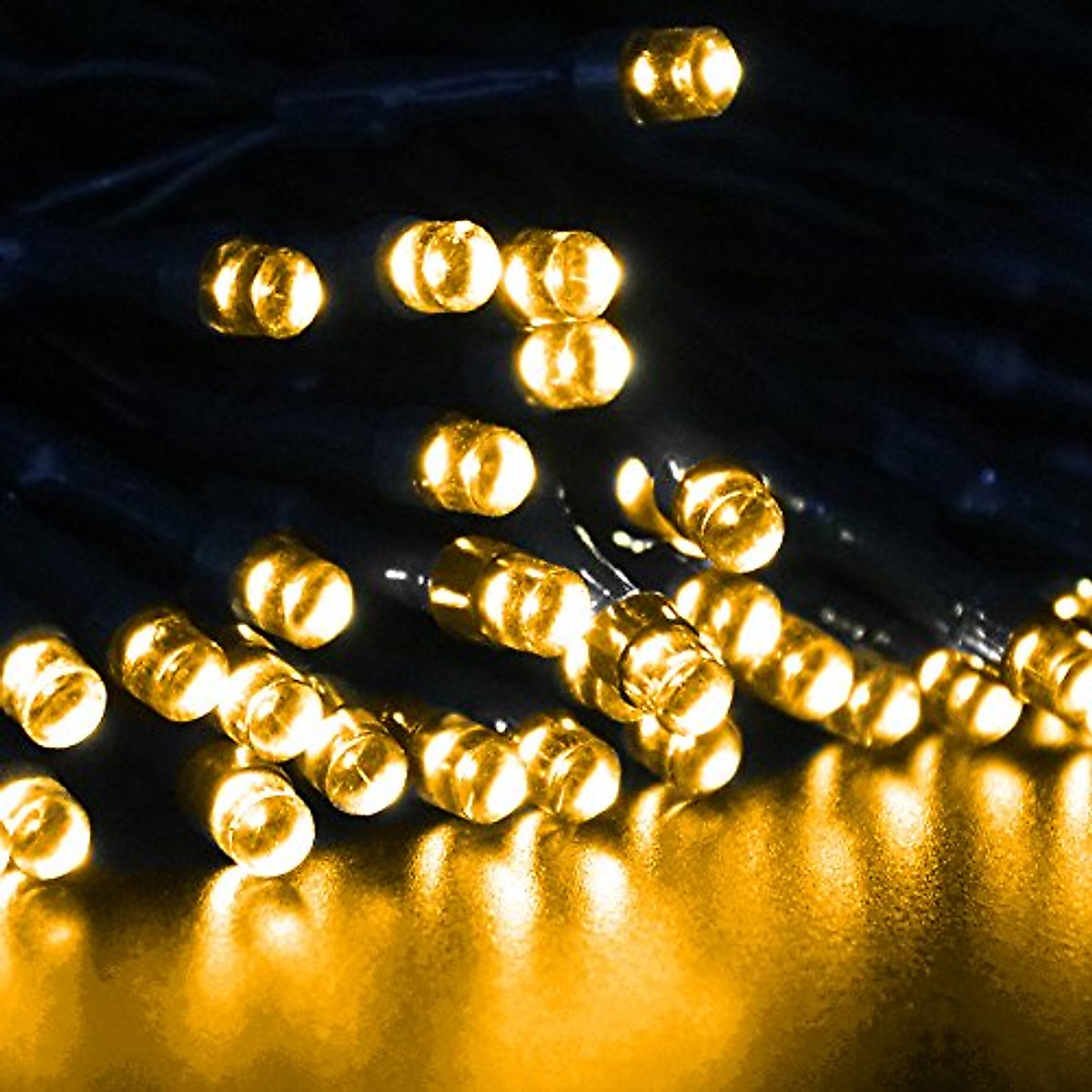 Xunata 171ft Solar Christmas Light, 500 Units LED 2 Modes Solar Powered Fairy String Lights for Outdoor, Gardens, Homes, Wedding, Christmas Party, Waterproof (Warm White)