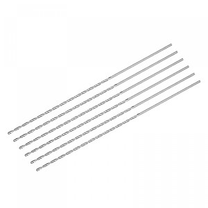 uxcell HSS(High Speed Steel) Extra Long Twist Drill Bits, 2.5mm Drill Diameter 250mm Length 6 Pcs