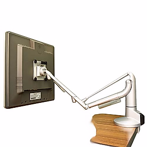 Lumen MA-GS104SV Monitor Arm (360° Rotation, Gas Pressure), Can be Mounted Up to 16.5 lbs (7.5 kg)