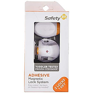 Safety 1st Adhesive Magnetic Lock System, 2 Locks And 1 Key