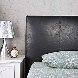 Zinus Gerard Faux Leather Upholstered Platform Bed Frame / Mattress Foundation / Wood Slat Support / No Box Spring Needed / Easy Assembly, California King