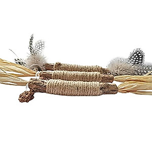 Jkshop 3Pack Catnip Toys ,Cat Chew Toy Cat Kicking Silvervine Stick Teeth Cleaning,Indoor Cat Toy for All Kitten Interactive Cat