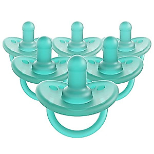 Evenflo Feeding Balance Plus Stage 1 Cylindrical Baby, Newborn and Infant Pacifier - Developed with Pediatric Feeding Specialists - 0 to 6 Months (Pack of 6)