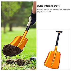 Snow Shovels Heavy Duty Snow Removal Shovels - Foldable Cordless Snow Shovel 21 x 11 Utility Ice Shovel for Car Driveway