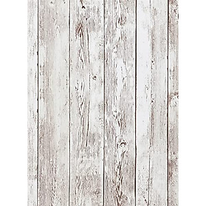 Heroad Brand Contact Paper for Cabinets Wood Peel and Stick Wallpaper for Walls Countertops Realistic Wood Contact Paper Decorative Wood Wallpaper Shiplap Boards Self Adhesive Wallpaper 17.7''x6.6ft