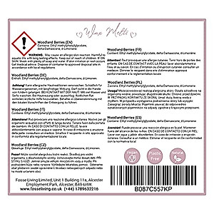 Woodland Berries Wax Melts 16 Pack | Strong Scented Heart Shaped Soy Melts | Up to 96Hr of Scent Per Box | Hand Poured in The UK | Vegan & Plastic Free Long Lasting Candle Alternative