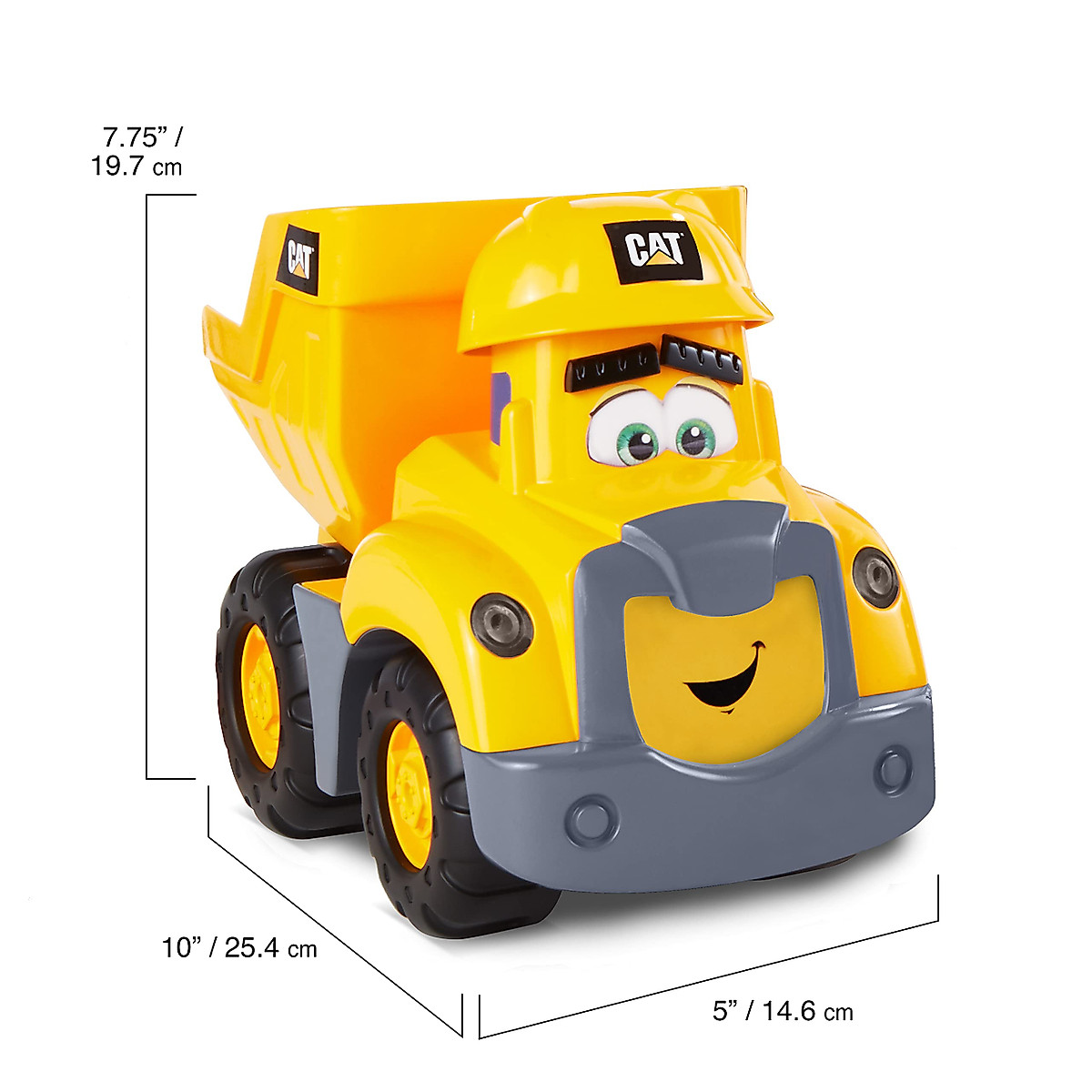 CAT Construction Toys, Buddies Preschool Dump Truck, Junior Crew, Interactive, Moving, Lights & Sounds, For Ages 2 and Older