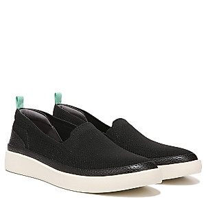 Vionic Women's Essence Sidney Platform Slip-on Fashion Sneaker- Knit Shoes That Include Three-Zone Comfort with Orthotic Insole Arch Support, Black 10 Medium