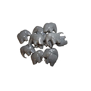 Elephant Soaps for Baby Shower Favors First Birthday Party Goats Milk Honey Scent 20 Pack (gray)