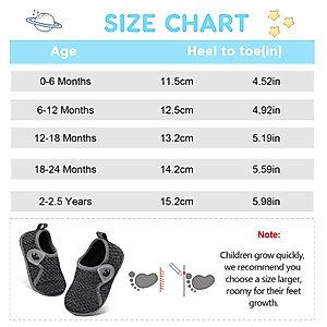 FEETCITY Toddler Shoes Baby Sneakers Boys Girls First Walking Shoes Newborn Crib Shoes Dark Blue