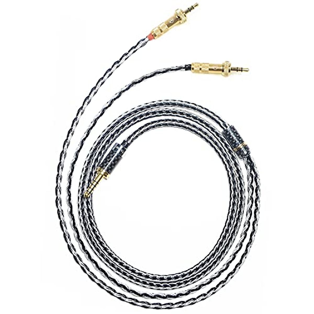 GUCraftsman 16 Strands 7N Single Crystal Copper/Silver Mixed Headphones Replacement Cables 4Pin XLR/2.5mm/4.4mm Balance for Sony MDR-Z7 MDR-Z7M2 MDR-Z1R (4.4mm Plug)
