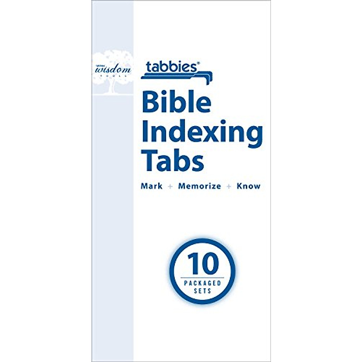 Tabbies Mini Gold-Edged Bible Indexing Tabs, Old & New Testament, 80 Tabs Including 64 Books & 16 Re