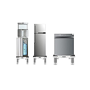 MQZHUK Refrigerator Base Stand Heightened Air Conditioner Base 4Legs- Height 5.9 in Adjustable Plant Container Rack LengthWidth 17.7~25in Plant Stands Pot Flower Holder,Max Load 460LB