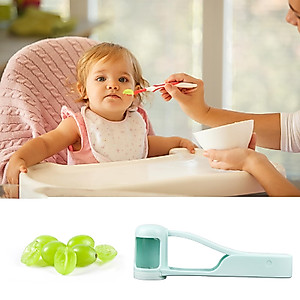 Homnoble Grape Cutter For Toddlers, Grape Slicer for Baby Stainless Steel Blade Grape Cherry Tomato Strawberry Cutter Tools Into 4 Pieces for Vegetable Fruit Salad Cake Decoration