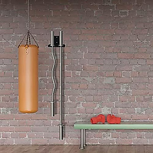 LABFROMARS Gym Heavy Duty Barbell Storage Rack Wall Mount Gym Caddy Hanger Olympic Barbell Holder for Wall Stud Home Gymfor Home and Pro,Gym Accessory Storage Resistance Bands,Jump Ropes,Lifting Belt,Barbells.