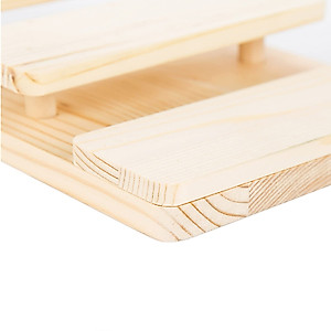 TANG SONG 1 PCS 3- Layers Stepped Wooden Glasses Holder Sunglass Organize Display Stand Blind Box Doll Display for Office Desk Home Decor Gifts