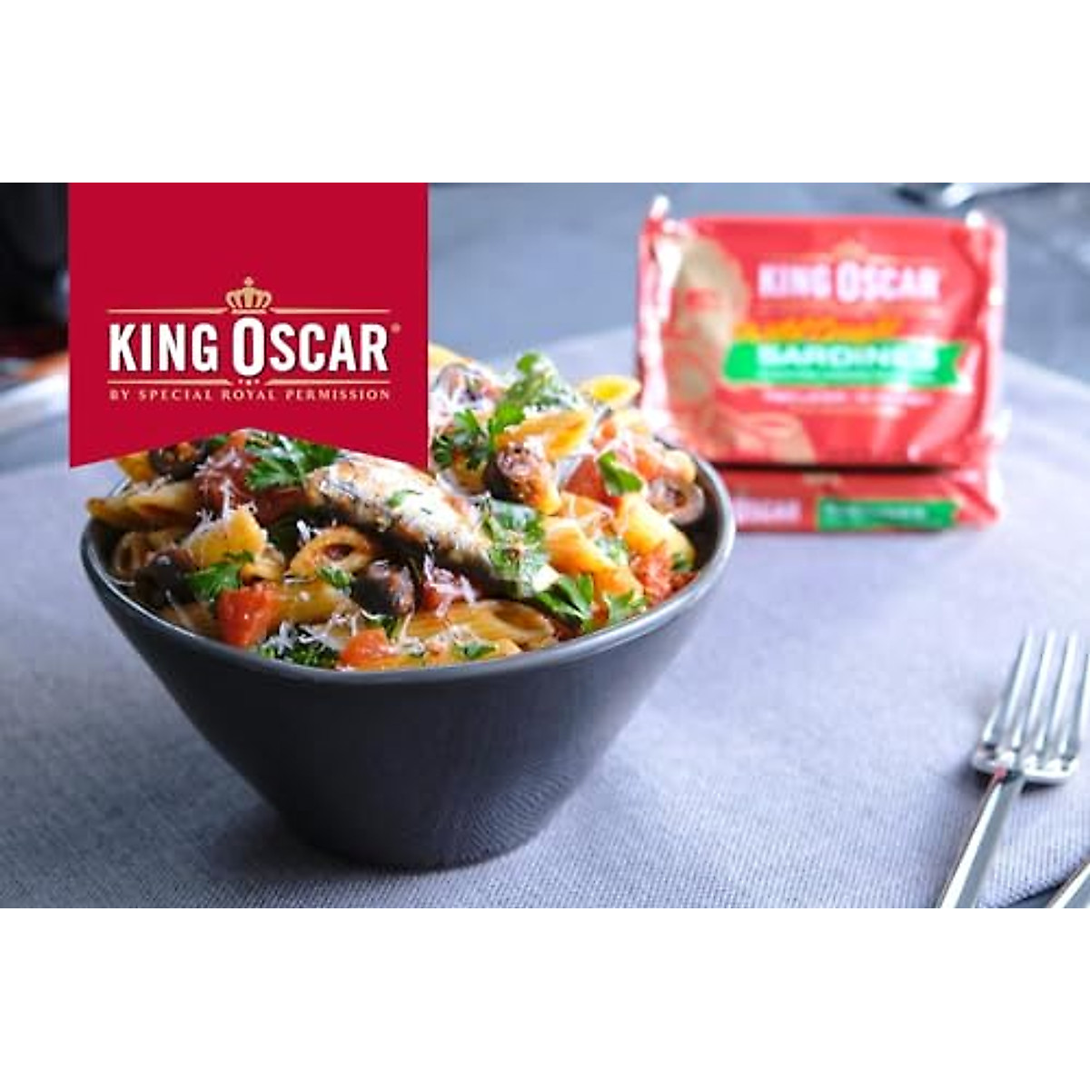 King Oscar Sardines Extra Virgin Olive Oil, 3.75-Ounce Cans (Pack of 12)