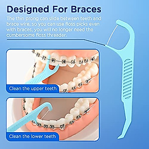 Frehut 150 Count Orthodontic Flossers for Braces, with a Travel Case