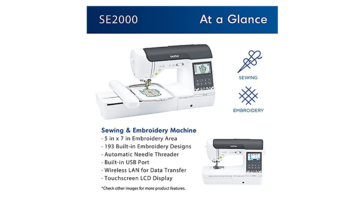 Brother SE2000 Sewing & Embroidery Machine - 241 Stitches