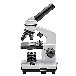 Starboosa Microscope 80X-1600X for Kids Beginners Lab Compound Monocular Microscopes with Optical Glass Lenses & LED Illumination - Microscope with Smartphone Adapter for Kids Beginner