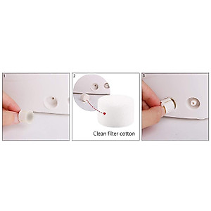 Nispira Replacement Sponges Air Filter Compatible with Adult/Kid Compressor System Cool Mist Inhaler Vaporizer, 24 Filters