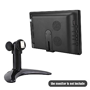 ASHATA Monitor Holder Stand, Desktop Computer Black Monitor Holder,Universal PC Accessories,ABS + Metal Material,Light Weight,for Small LCD Monitors from 7 to 11.6 Inch.