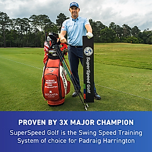 SuperSpeed Golf | Swing Speed Training System | Gain Swing Speed and 20 Yards | Speed Sticks used by Padraig Harrington | Includes Free Online Training
