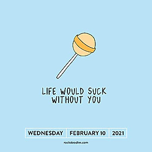 A 2021 Punny Day-to-Day Calendar by @rockdoodles: Carbe Diem