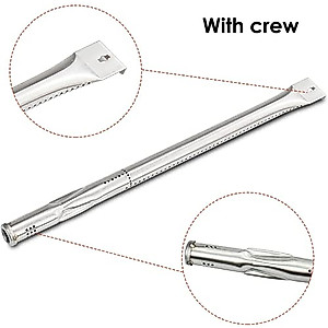 Uniflasy Replacement Parts for Nexgrill 720-0882A Evolution Infrared Plus 5 Burner Gas Grill Repair Part kit for Nexgrill 720-0896 720-0925 720-0896B 720-0896C Heat Plates, Burners Tubes, 5 Pack